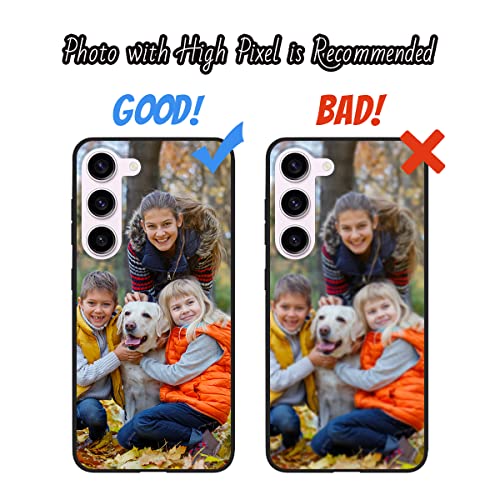 Custom Phone Case for Motorola ThinkPhone, Anti-Scratch TPU Soft Shock-resistand Protective Case Personalized Customized Multi-Picture Case Anniversary Xmas Birthday Present, Black