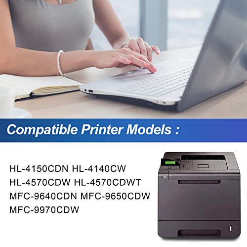 (2 Pack) TN315 Compatible TN-315BK Black Toner Cartridge Replacement for Brother HL-4150CDN HL-4140CW HL-4570CDW HL-4570CDWT Printer Toner.