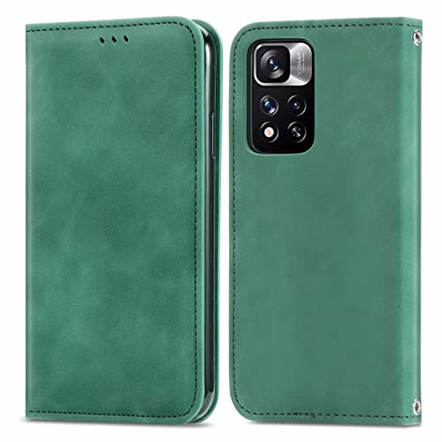 YBROY Case for Motorola ThinkPhone, Magnetic Flip Leather Premium Wallet Phone Case, with Card Slot and Folding Stand, Case Cover for Motorola ThinkPhone.(Green)
