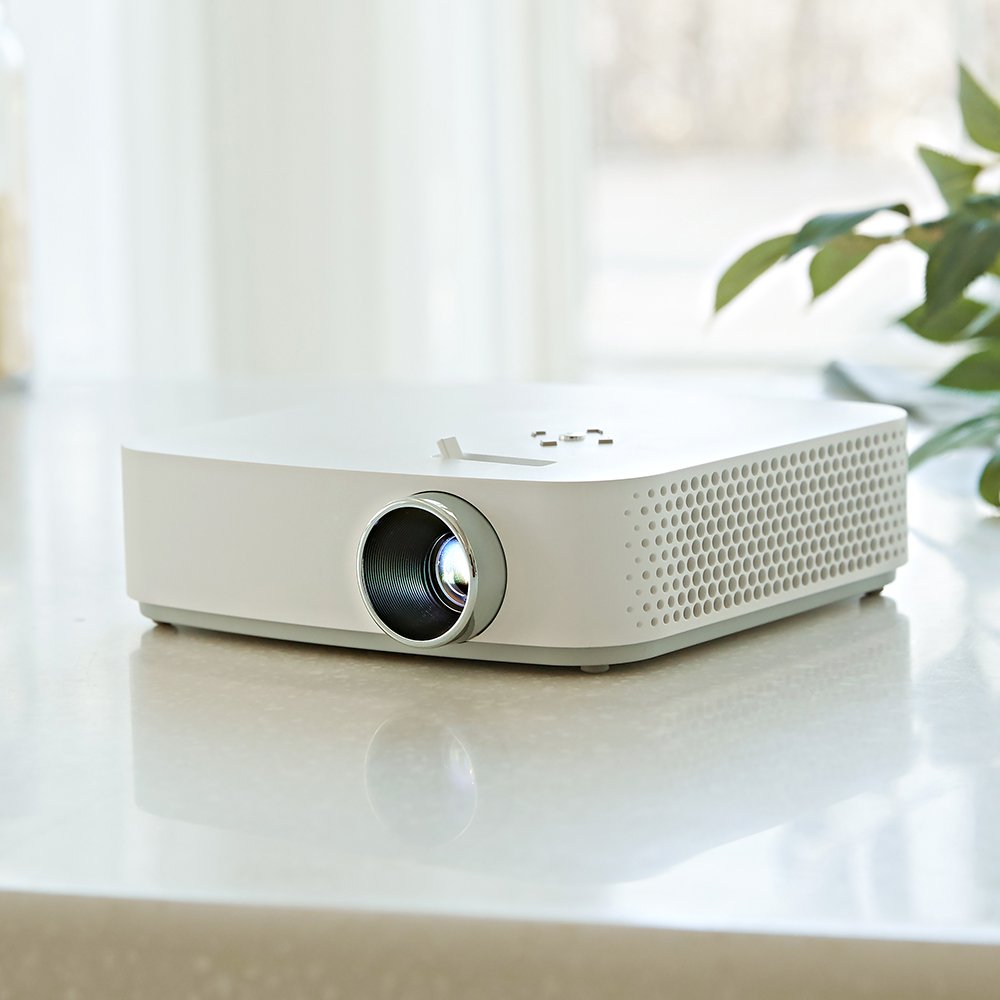 LG PF50KA 100β Portable Full HD (1920 x 1080) LED Smart TV Home Theater CineBeam Projector with Built-in Battery (2.5 Hours) - White