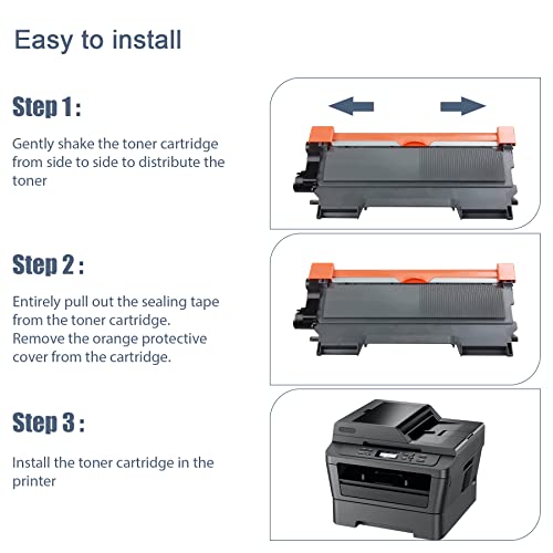Compatible High Yield 1 Pack Black TN-450 TN450 Toner Cartridge Replacement for Brother DCP-7060D 7065D Intellifax 2840 2940 MFC-7240 7360N 7365DN 7460DN 7860DW HL-2130 2132 2220 Printers -by HNQGSM