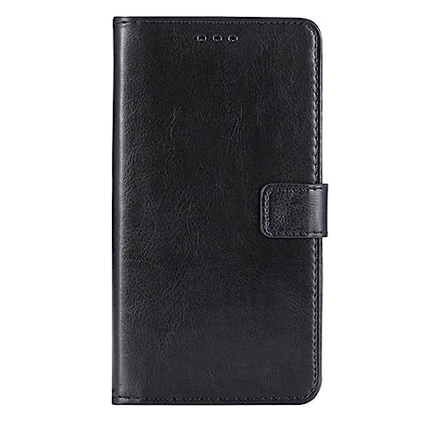 Generic Leather Shell for Motorola ThinkPhone Protective Cover, Holster Stand Case, Wallet Phone case with[Cash and Card Slots],Magnetic Cover for Motorola ThinkPhone (6,6") - Black-HZFM