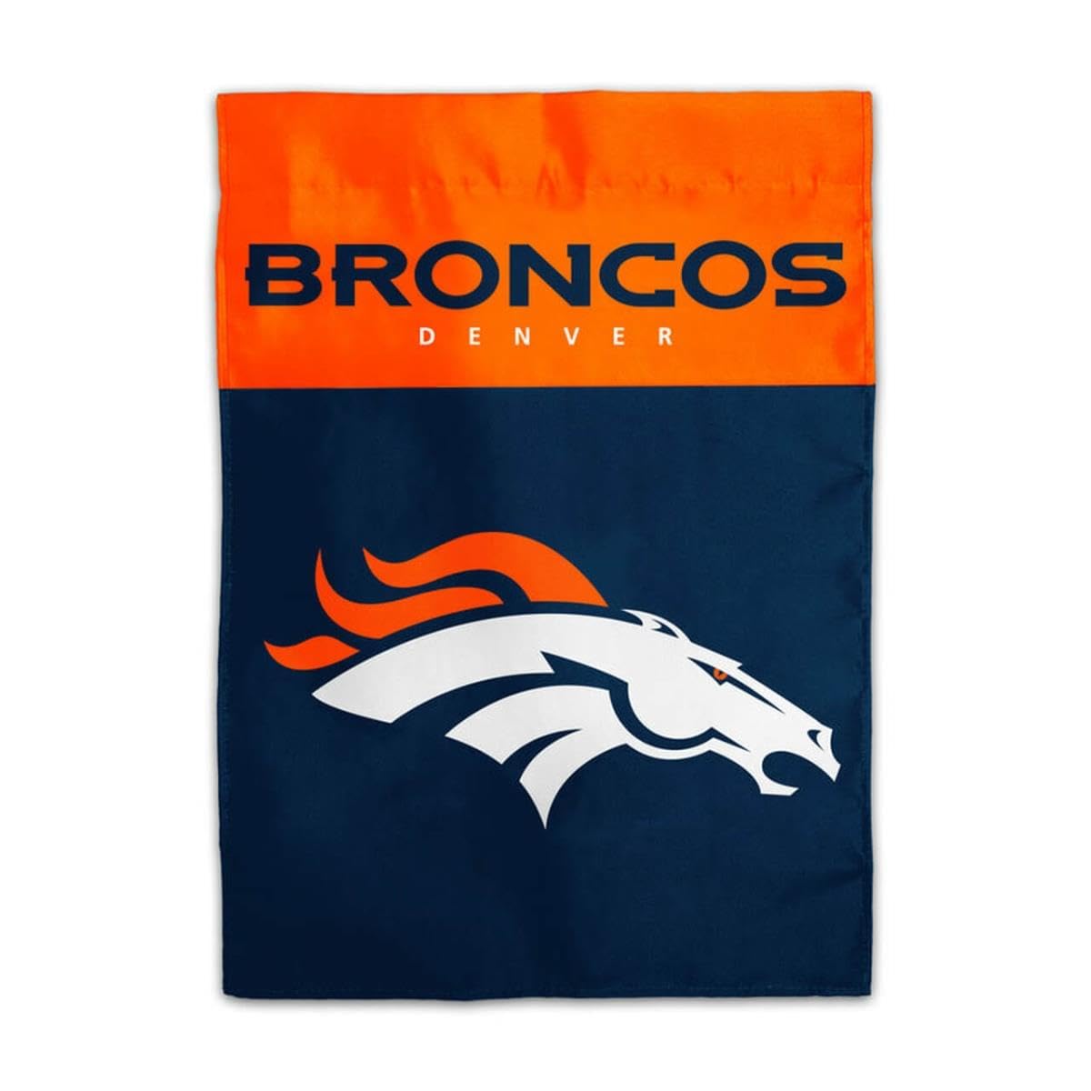 NFL Denver Broncos 2-Sided Home/Yard Flag (13" x 18"), Navy,