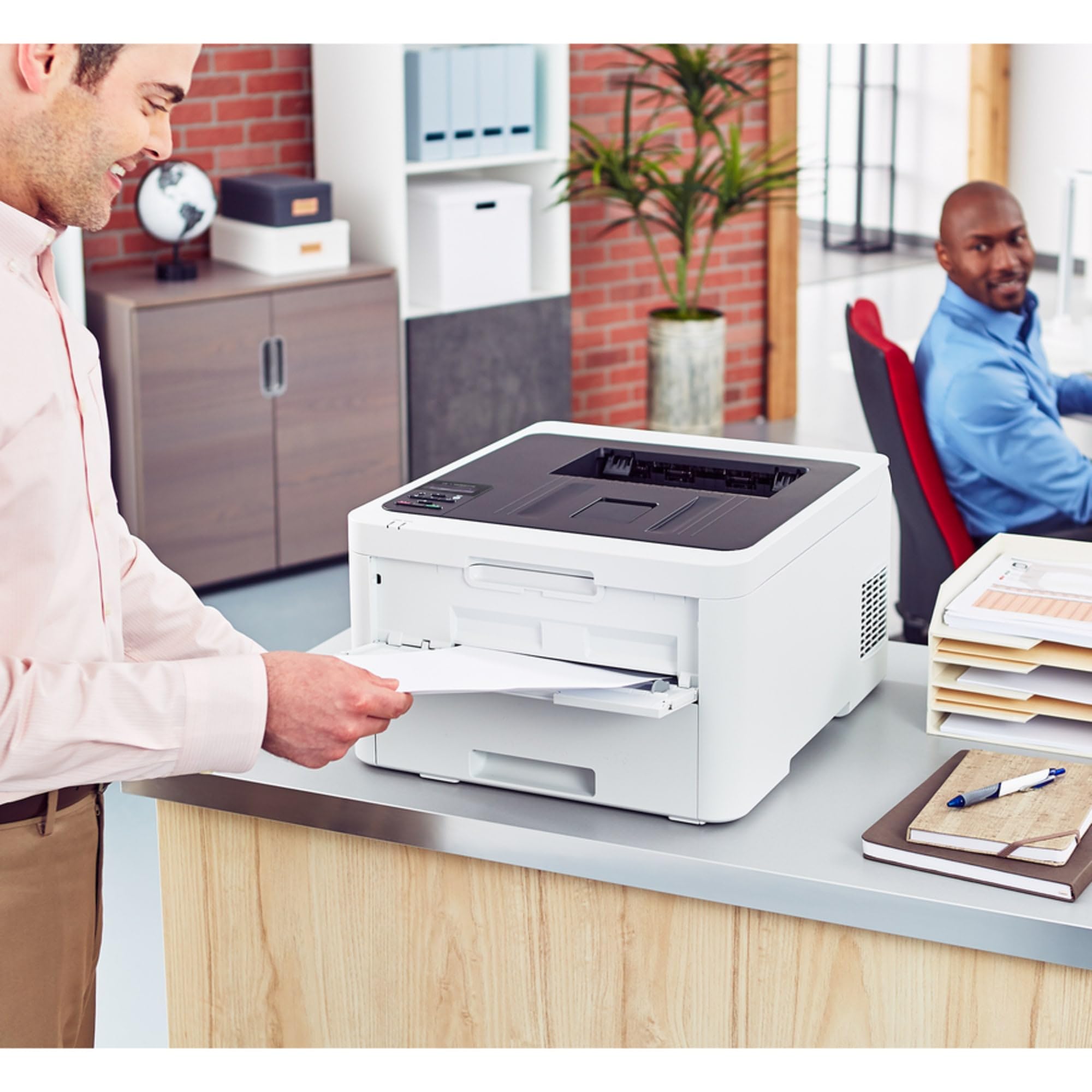 Brother HL-L3230CDW Compact Digital Color, Providing Laser Printer Quality Results with Wireless Printing and Duplex Printing, Amazon Dash Replenishment Ready, White