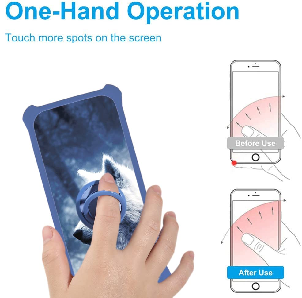 jioeuinly Case for Moto Thinkphone Case Compatible with Motorola Thinkphone Phone Case Cover [with Tempered Glass Screen Protector][Hard PC + Soft Silicone][Ring Support] [Luminous Effect] YGL-LAN