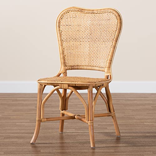 Baxton Studio Irene Dining Chair, One Size, Natural Brown