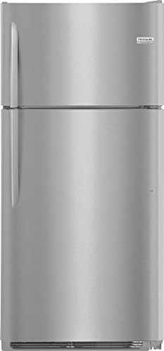 Frigidaire 4 Piece Kitchen Appliance Package with FGTR1837TF 30 Top Freezer Refrigerator FGGF3036TF 30 Gas Range FGMV176NTF 30 Over the Range Microwave and FGID2476SF 24 Built In Fully Integrated Dishwasher in Stainless Steel