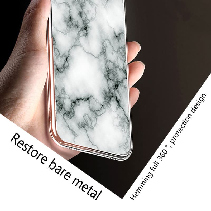 HGJTF Phone Case for Motorola ThinkPhone (6.6 inch), Shockproof Soft TPU Gel Bumper Shell,[Ultra-Thin ] [Anti-Yellowing] Clear Silicone Back Cover for Motorola ThinkPhone - Marble