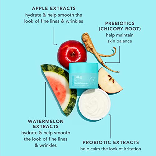 TULA Skin Care 24-7 Moisture Hydrating Day and Night Cream | Moisturizer for Face, Ageless is the New Anti-Aging, Face Cream, Contains Watermelon Fruit and Blueberry Extract | 1.5 oz.