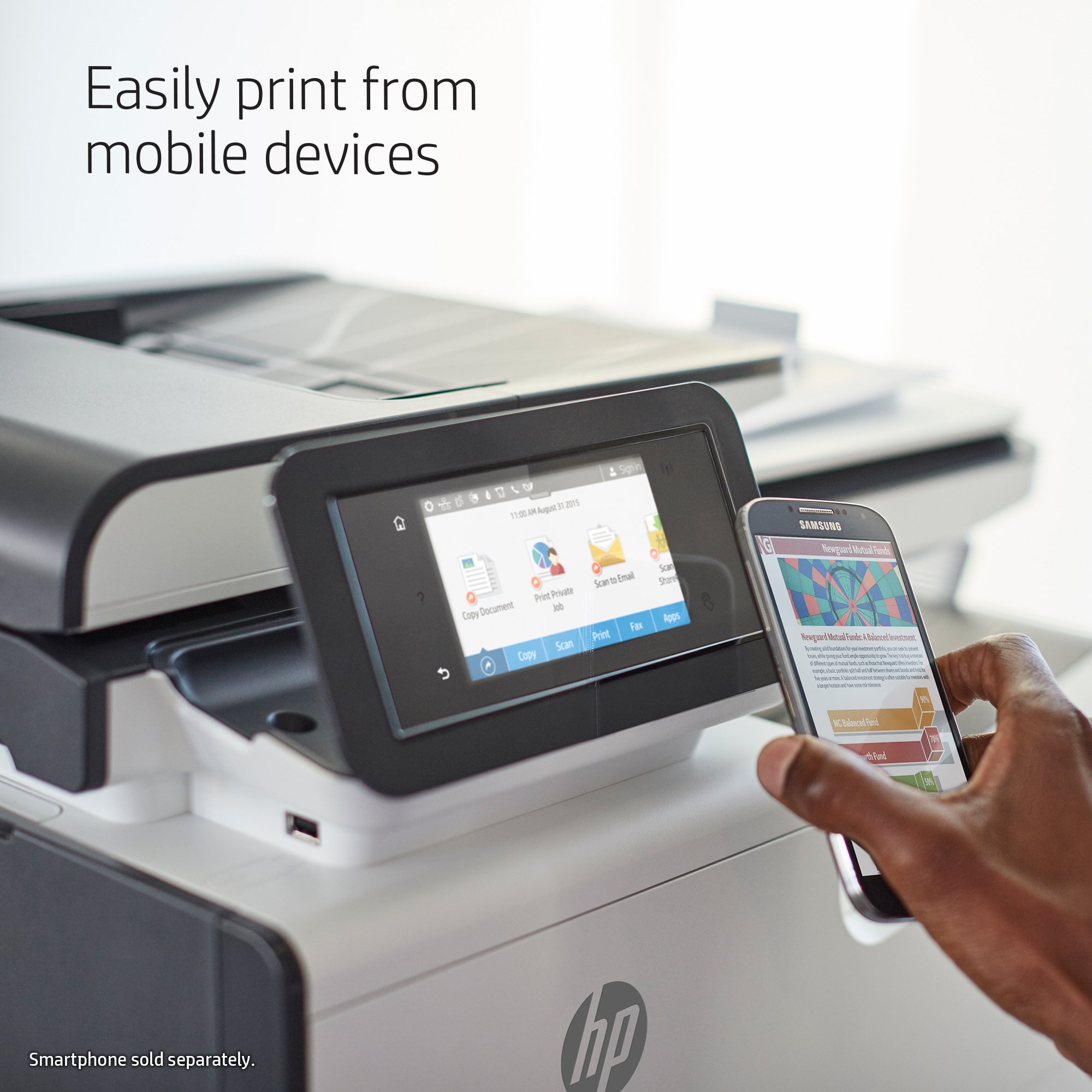HP PageWide 377dw Color Multifunction Business Printer with Wireless & Duplex Printing (J9V80A)