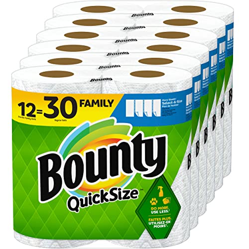 Frigidaire EFWC498 - Top Loading Cooler Dispenser -Hot & Cold Water - Black & Bounty Quick-Size Paper Towels, White, 12 Family Rolls = 30 Regular Rolls