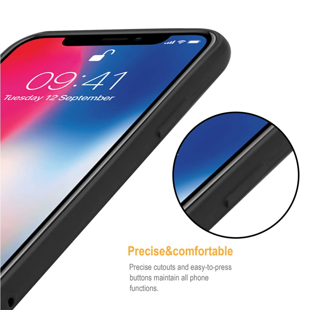 FZZSZS Slim Thin Black Case for Motorola ThinkPhone, Soft Protective Phone Cover with Flexible TPU Protection Bumper Shell for Motorola ThinkPhone (6.6")