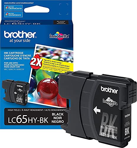 Brother Lc65hybk Innobella High-Yield Ink Cartridge, Black - in Retail Packaging