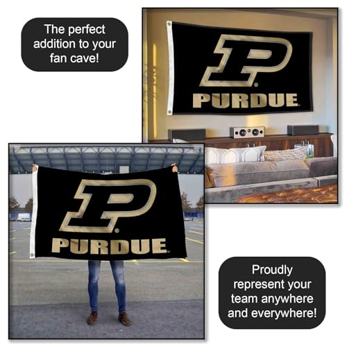 College Flags & Banners Co. Purdue Boilermakers Slant P Flag
