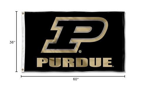 College Flags & Banners Co. Purdue Boilermakers Slant P Flag