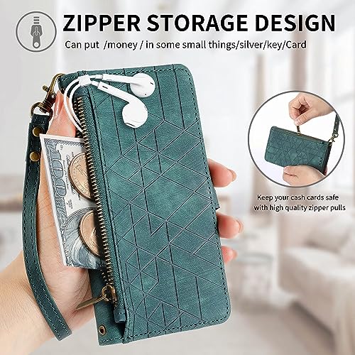 YBROY Case for Motorola ThinkPhone, Magnetic Flip Leather Premium Wallet Phone Case, with Card Slot and Folding Stand, Case Cover for Motorola ThinkPhone.(Black)