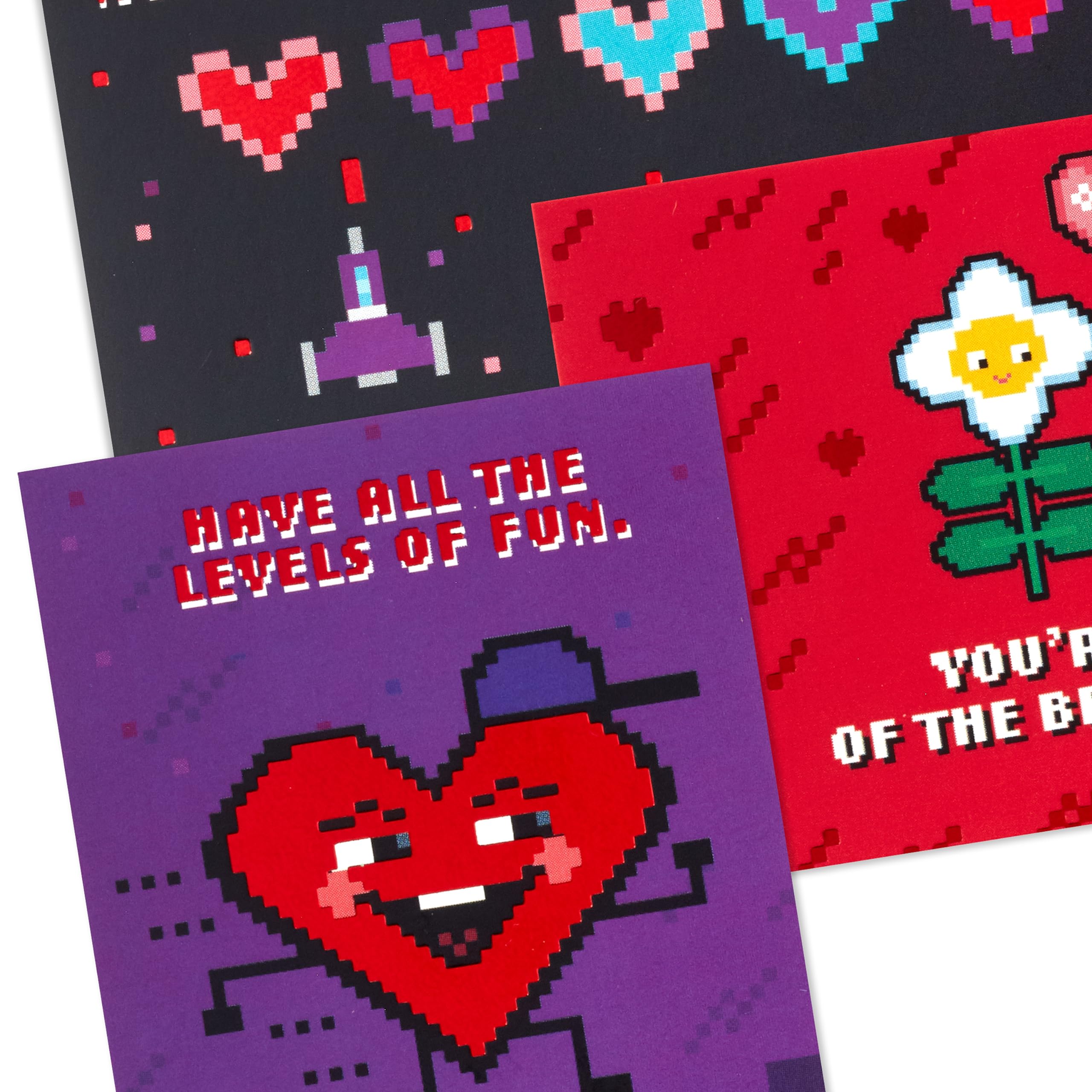 Hallmark Kids Mini Valentines Day Cards Assortment, 18 Classroom Cards with Envelopes (Tacos, Pizza, Doughnuts)