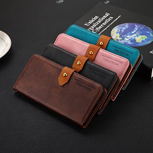 YBROY Case for Motorola ThinkPhone, Magnetic Flip Leather Premium Wallet Phone Case, with Card Slot and Folding Stand, Case Cover for Motorola ThinkPhone.(Pink)