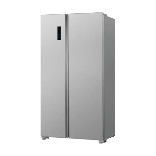Frigidaire FRSG1915AV 36'' Freestanding Counter Depth Side by Side Refrigerator with 18.8 cu. ft. Capacity, Glass Shelves, Crisper Drawer, Frost Free Defrost, in Brushed Steel