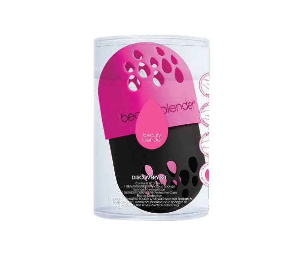 beautyblender Discovery Kit - Makeup Sponge & Makeup Sponge Cleaner, Portable Protection Case, Professional Blending Application, Vegan & Cruelty Free, Made in the USA