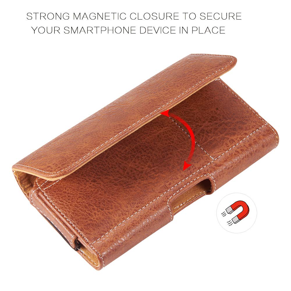 Belt Loop Phone Holster Compatible with BLU G33, G61s, C5 Max, C5L Max, G50 Mega, G51, Bold N2, J6S, Studio X5, Studio X10L, Studio X10, View 2