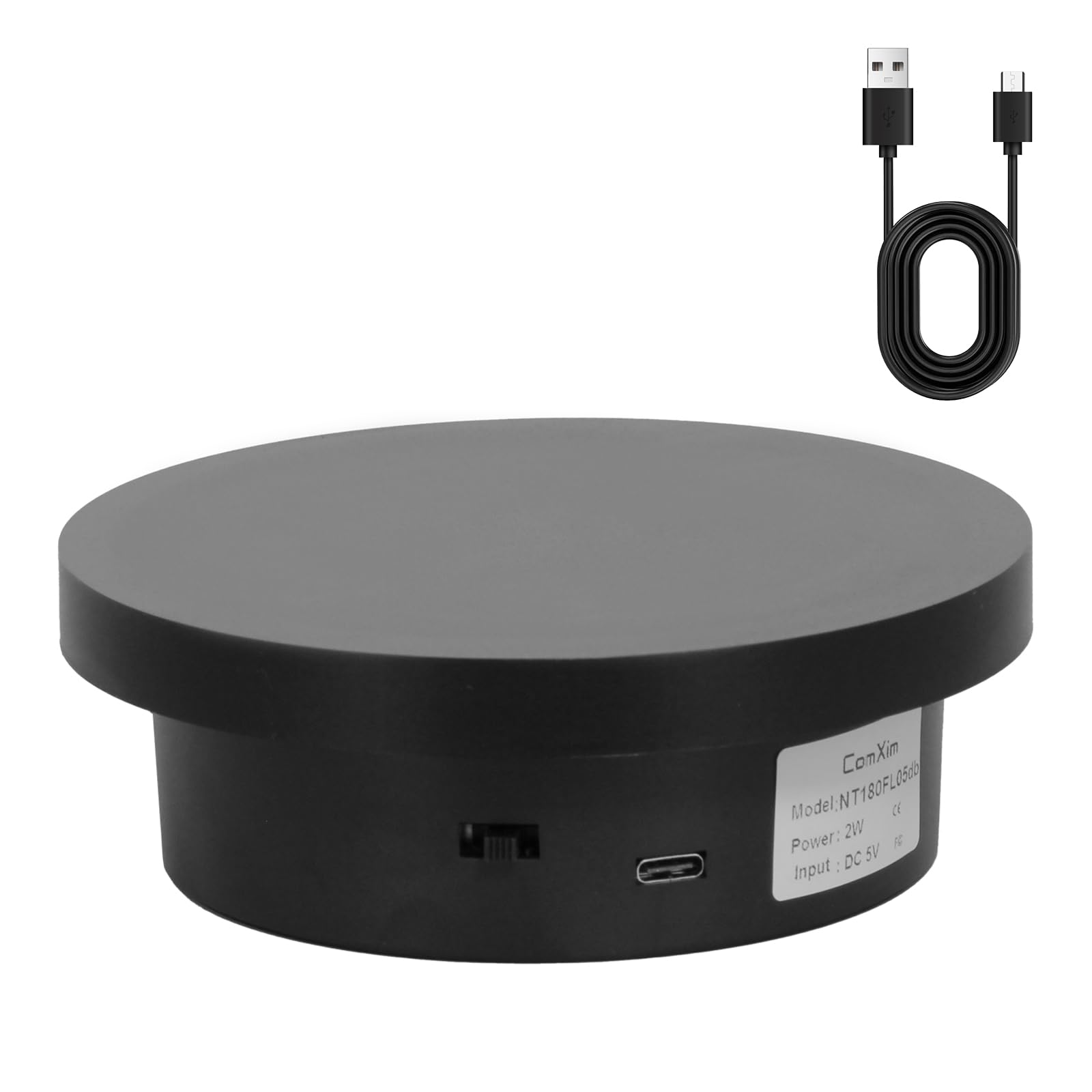 ComXim Electric Turntable for Painting (18cm Black)