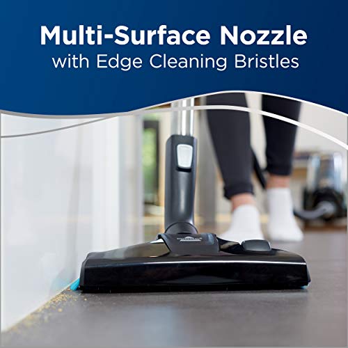 Bissell SmartClean Canister Vacuum Cleaner, 2268, Black with Pearl White/Electric Blue Accents