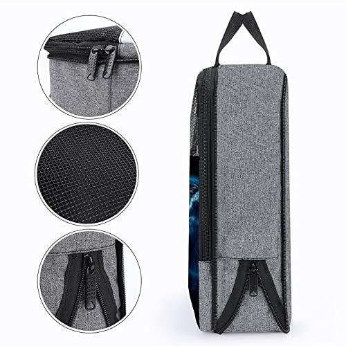 Frcavbin Galaxy Earth Planet Travel Shoe Bag Shoes Carrier with Handle and Zipper Foldable Shoe Puches Organizer for Home storage School starts