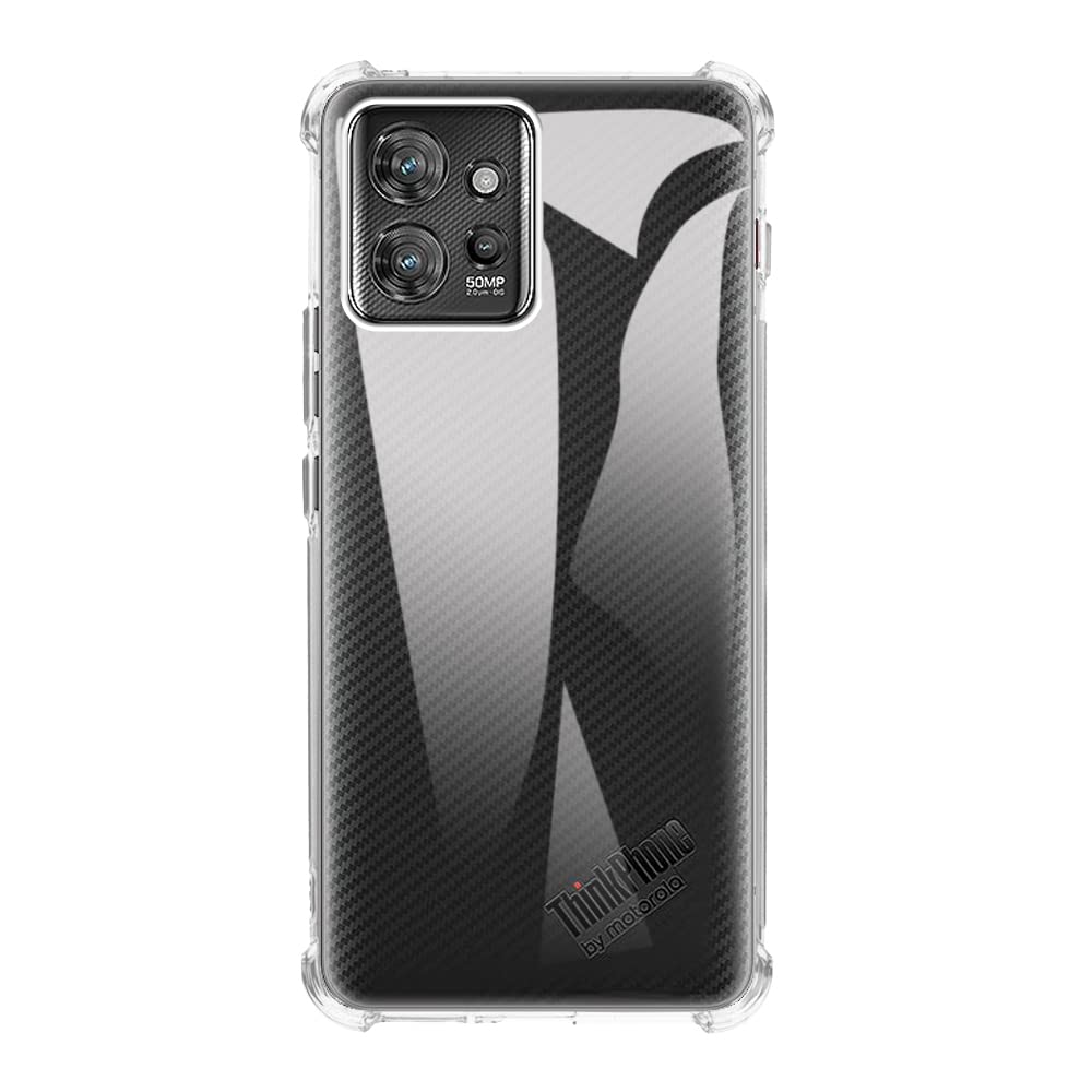 for Motorola ThinkPhone 5G Case, Soft TPU Back Cover Shockproof Silicone Bumper Anti-Fingerprints Full-Body Protective Case Cover for ThinkPhone by Motorola (6.60 Inch) (Transparent)