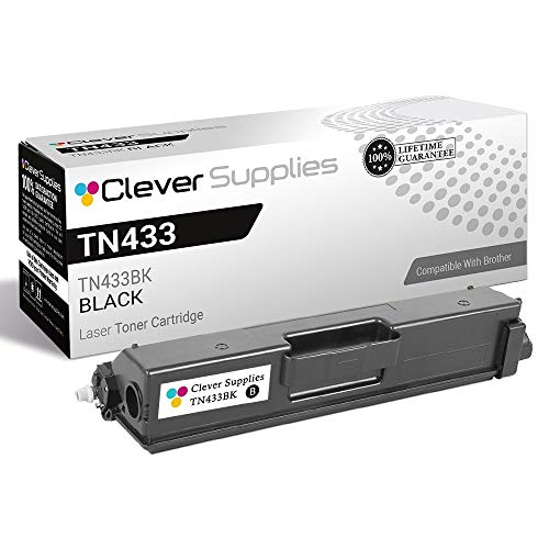 CS Compatible Toner Cartridge Replacement for Brother TN433 TN431 TN-433 TN-431 TN433BK/TN431BK Black for HL-L8260CDW HL-L8360CDW HL-L8360CDWT HL-L9310CDW HL-L9310CDWT HL-L9310CDWTT
