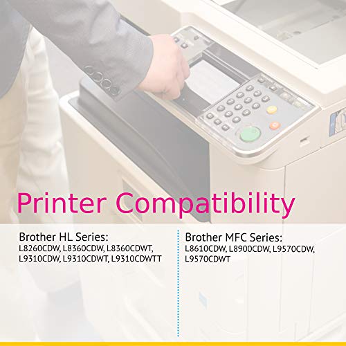CS Compatible Toner Cartridge Replacement for Brother TN433 TN431 TN-433 TN-431 TN433BK/TN431BK Black for HL-L8260CDW HL-L8360CDW HL-L8360CDWT HL-L9310CDW HL-L9310CDWT HL-L9310CDWTT