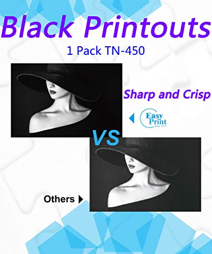 (1-Pack, High Yield) Compatible TN-450 Toner Cartridge TN450 Used for DCP-7060D 7065DN HL-2220 HL-2230 HL-2240D 2250 HL-2250DN 2270DW MFC-7360N 7460DN 7860DW Printer, Sold by Easy Print