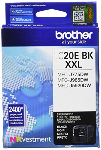 BrotherĀ® LC20 Extra-High-Yield Environmental Program Black Ink Cartridge, LC20EBKS