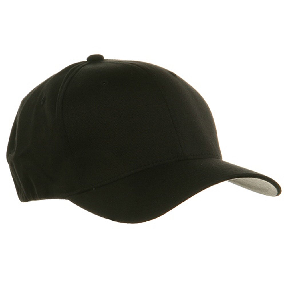 Flexfit Premium Wooly Combed Twill Cap, XL/XXL (Black)