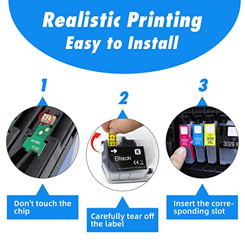 BJ-INK Replacement for Brother LC3029 LC3029 XXL MFC J5830DW Ink Cartridges for Brother MFC-J5830DW MFC-J6535DW MFC-J6935DW MFC-J5830DW XL MFC-J6535DW XL Printer
