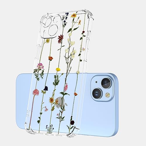 GTBDEKI Phone Case for Motorola ThinkPhone Case, Moto ThinkPhone Case with Screen Protector, Clear Case with Flower Garden Patterns Protective Phone Cover for Motorola ThinkPhone Floral Garden