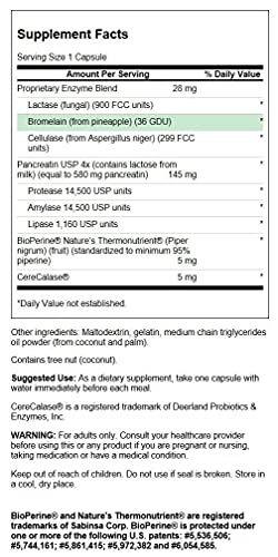 Swanson Digestitol - Natural Digestive Health Support Featuring Digestive Enzymes and BioPerine - Supports Increased Nutrient Absorption & Overall Wellness - (60 Capsules)