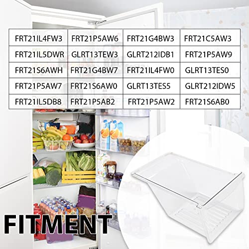 Kojem Crisper Bin Replacement for 240343803 AP2115895 240343801 240343805 Compatible with Frigidaire Kenmore Refrigerator