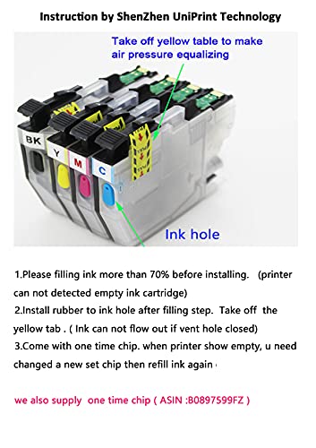 LC3011 LC3013 XL Empty refillable Ink Cartridge Compatible for Brother MFC-J491DW MFC-J497DW MFC-J690DW MFC-J895DW J497DW J491DW J690DW J895DW