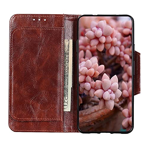 Wallet Case for Motorola ThinkPhone, [6 Card Slots] [Kickstand] PU Leather Flip Folio Cover for Motorola ThinkPhone, Brown
