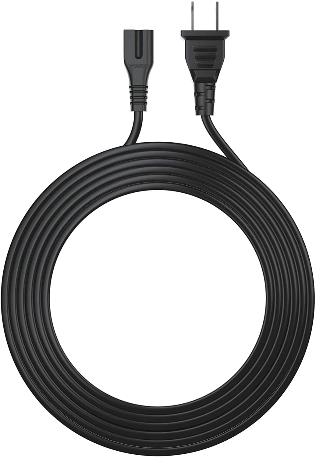 DIGITMON 15FT Premium Replacement 2-Prong Polarized AC Power Cable Compatible for Replacement AC Power Cord for Bose Wave Series 1,2,3,4 and 5 Radio