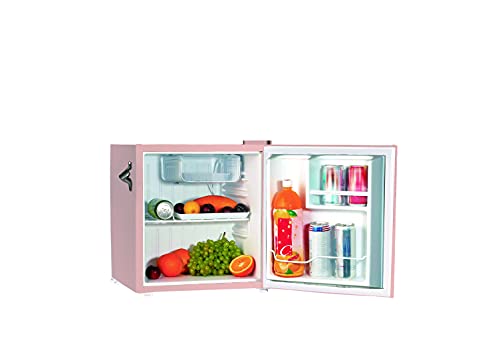 FRIGIDAIRE Coral EFR176- AMZ Retro Mini Refrigerator-Energy Saving-Adjustable Thermostat Control-Side Mounted Bottle Opener-Ideal for for Dorm, Office, RV, Garage, Apartment 1.6 Cubic Feet