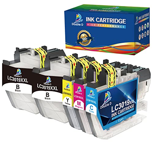 DOUBLE D Compatible Ink Cartridge Replacement for Brother LC3019 LC3019 XXL Super High Yield, Work on Brother MFC-J6930DW MFC-J6530DW MFC-J5330DW MFC-J6730DW (2 Black 1 Cyan 1 Magenta 1 Yellow, 5Pack)