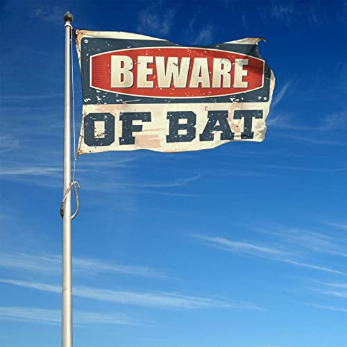 Flags to Hang in Your Room Beware of Bat Flag Grill Gifts for Dad Flags for Boys Room (Size : 152X244CM)