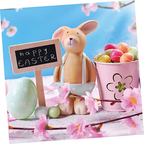 Gogogmee Banner Flags Rabbit Blanket Floral Decor Easter Photo Backdrop Monthly Happy Easter Backdrop Wall Sticker Eggs The Banner Background Cloth Photo Background Easter Studio Backdrop