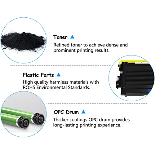 SuperInk Compatible Toner Cartridge Replacement for Brother TN350 TN-350 to use with Intellifax 2820 2920 HL-2070N HL-2040 DCP-7020 DCP-7025 MFC-7225N MFC-7820N (Black, 2-Pack)