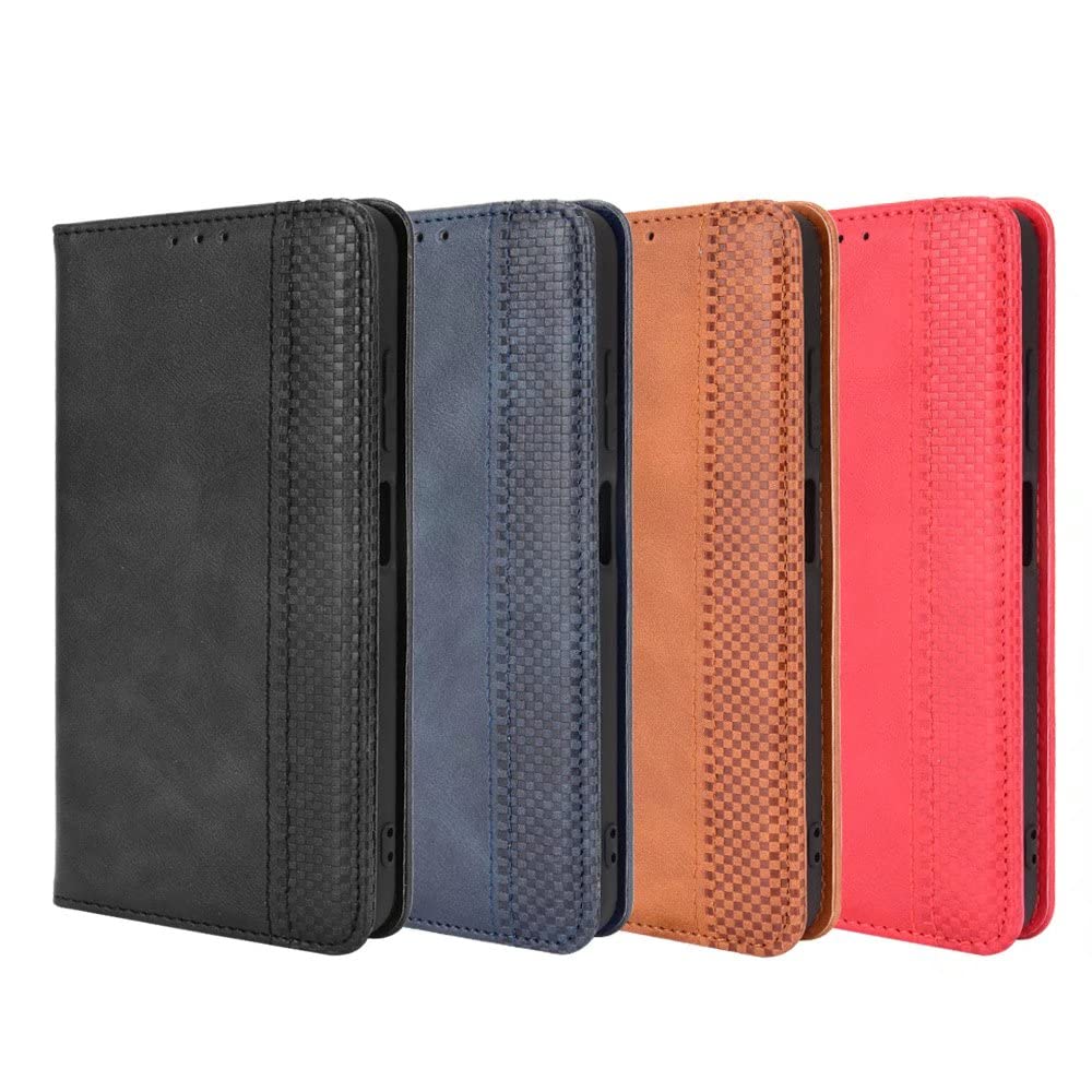 YBROY Case for Motorola ThinkPhone, Magnetic Flip Leather Premium Wallet Phone Case, with Card Slot and Folding Stand, Case Cover for Motorola ThinkPhone.(Black)