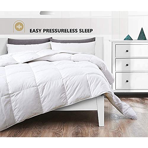 Cotton Depot Bed in Bag 500 Series Egyptian 7 Piece 600 GSM Comforter Set ( + Flat Sheet Fitted 19'' 4 Pillow Cases ) Quilted Bedding Oversized King White, 98'' x 120''