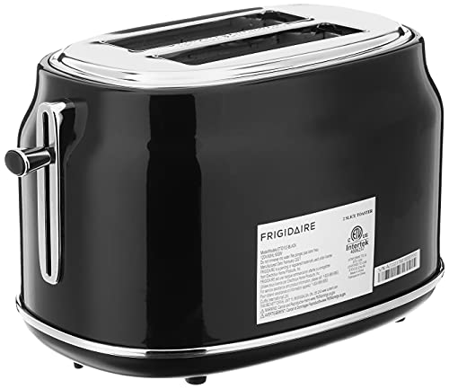 Frigidaire ETO102-BLACK, 2 Slice Toaster, Retro Style, 900w, Black & Retro Electric Water Kettle Stainless Steel 1.8l, Fast Boiling, Bpa-free, Black