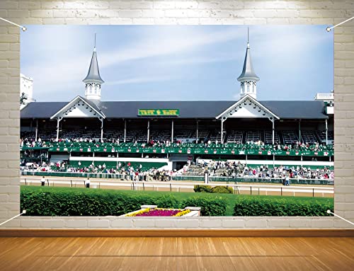 Kentucky Derby Photo Booth Backdrop Churchill Downs Run for The Roses Horse Racing Themed Party Decoration Photography Background Decor